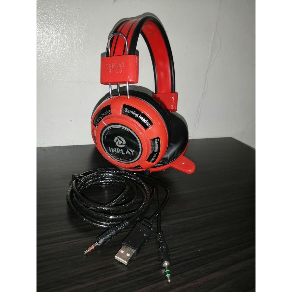 INPLAY H15 RGB Stereo Sound Gaming Headset Noise Cancelling Headphones ...