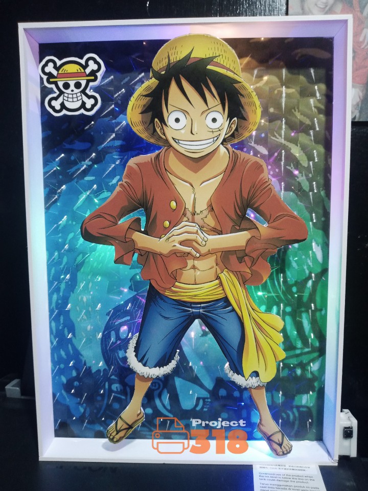 3D Sintra Board with led light Anime Luffy | Lazada PH