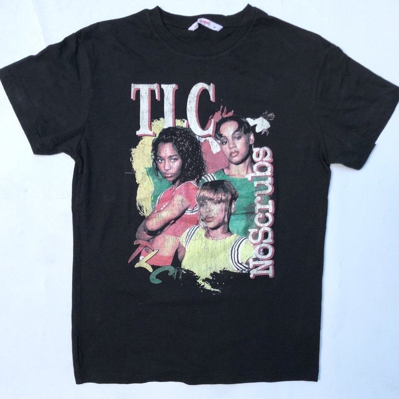 Cotton On Vintage Band Loose Tees (Hard Rock, TLC, Iron Maiden, Mickey ...