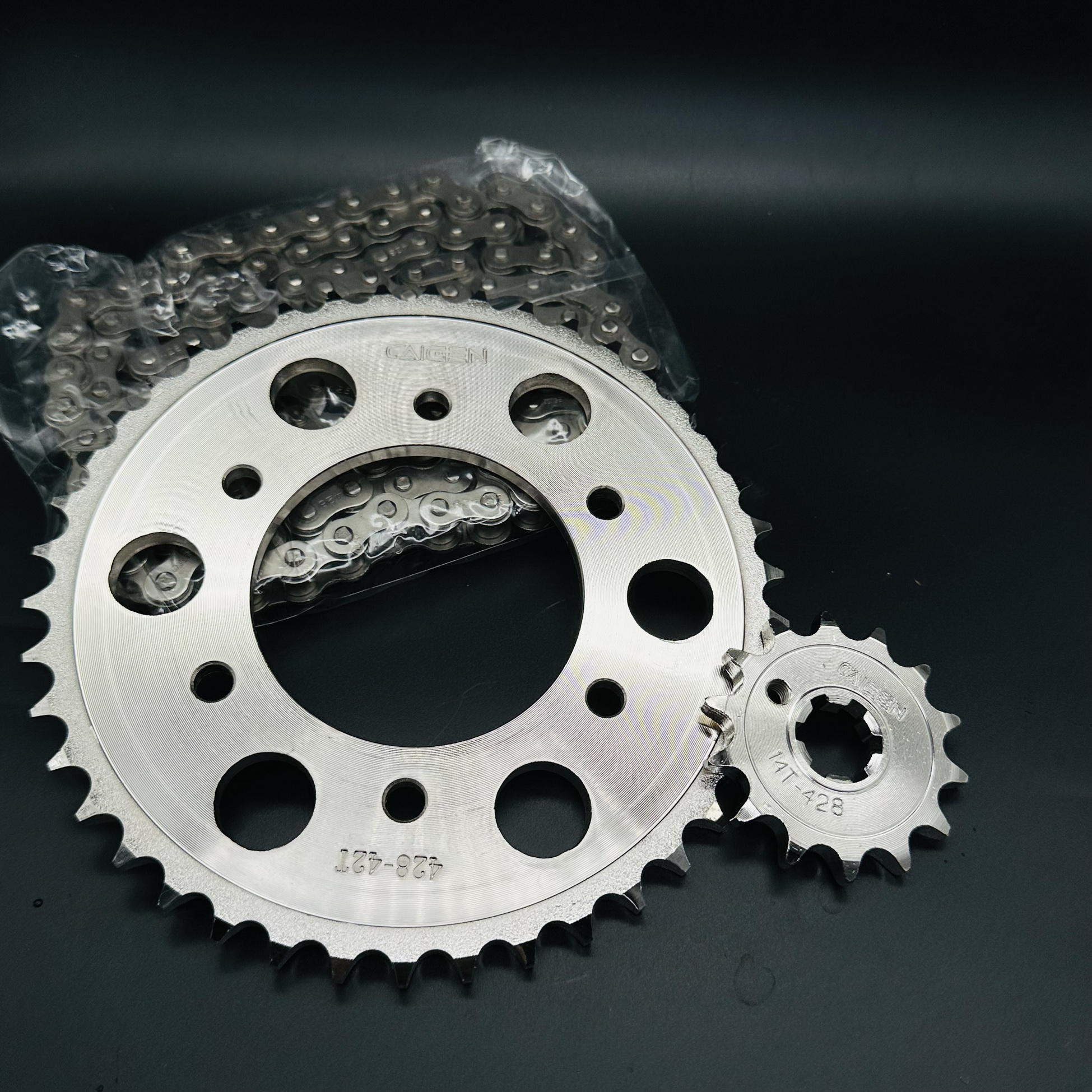 CAIGEN Sprocket set / Chainset Sniper150/FZ16 (428/130L/42T/14T) | Lazada PH