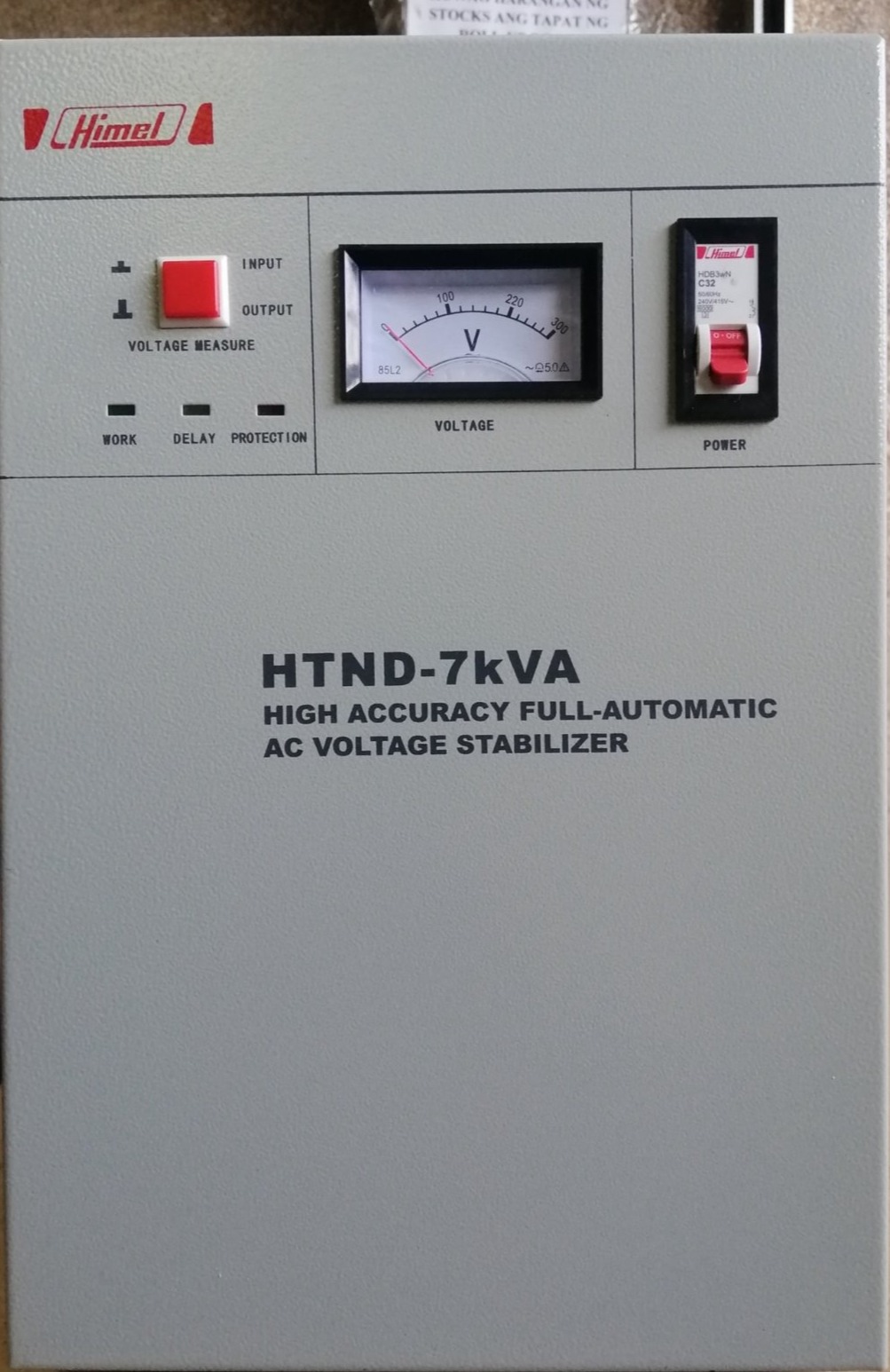 HIMEL AVR AUTOMATIC VOLTAGE STABILIZER (SERVO TYPE) 7000VA | Lazada PH