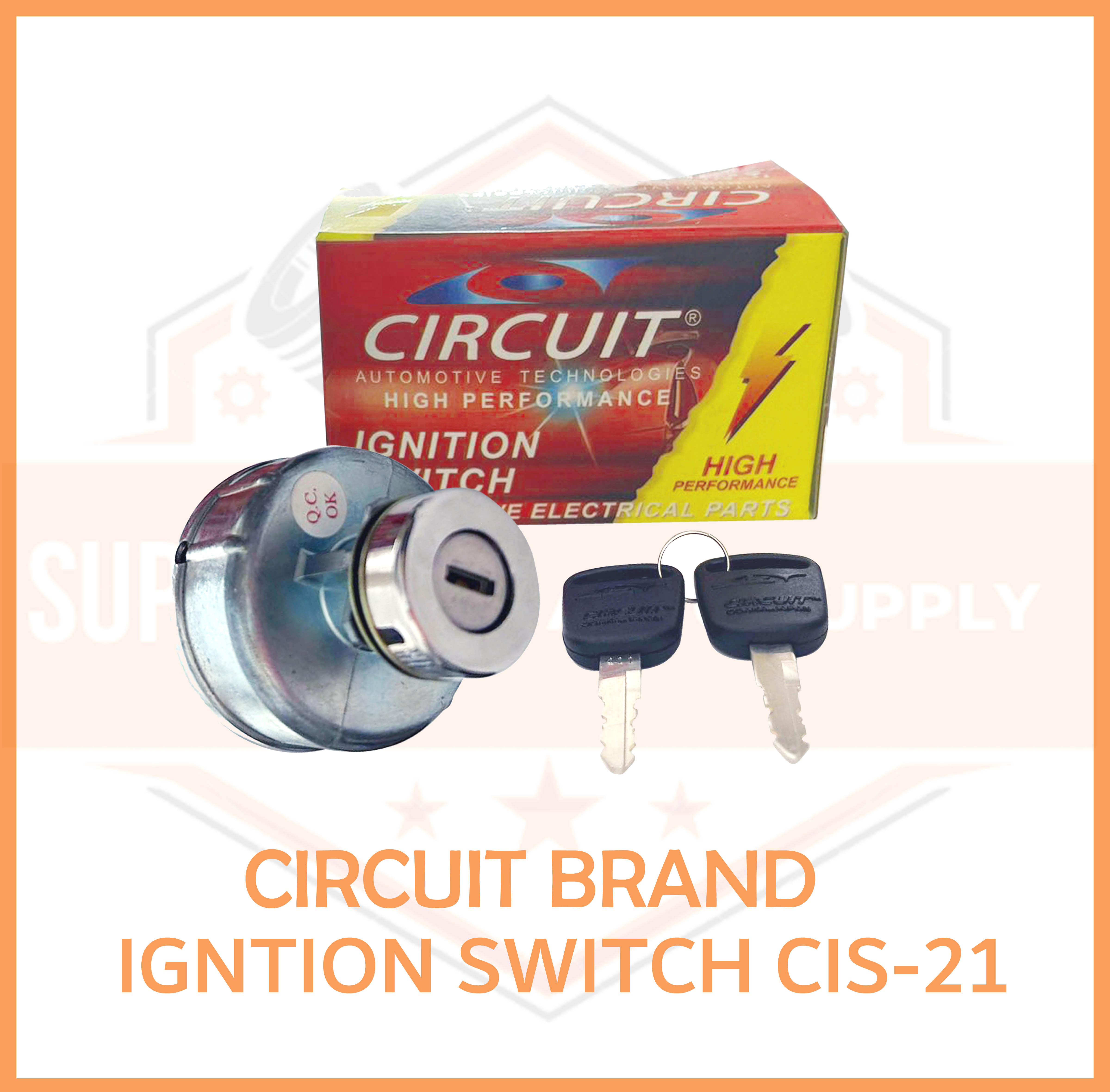 CIRCUIT Ignition Switch with keys for Diesel engine universal CIS-21R ...