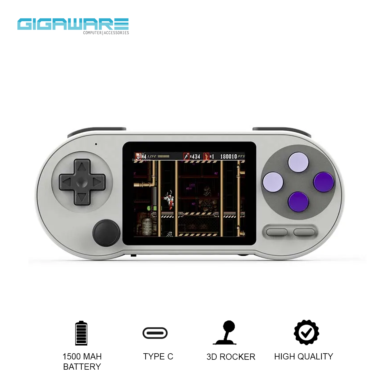 Gigaware SF2000 3 inch IPS Handheld Game Console Player Mini Portable ...