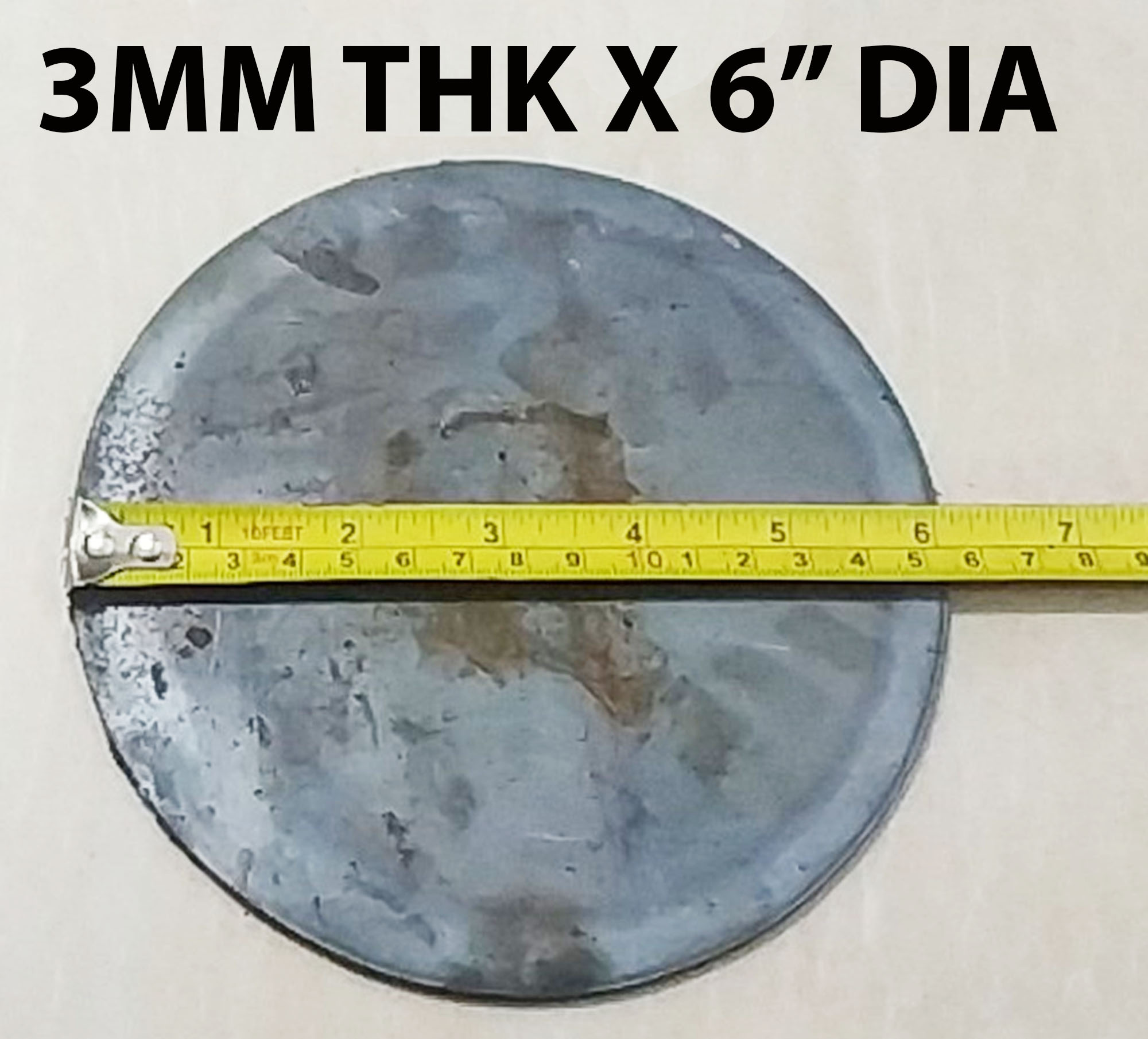 MS BASE PLATE CIRCLE 3MM THICKNESS X 6 INCHES DIAMETER MILD STEEL ...