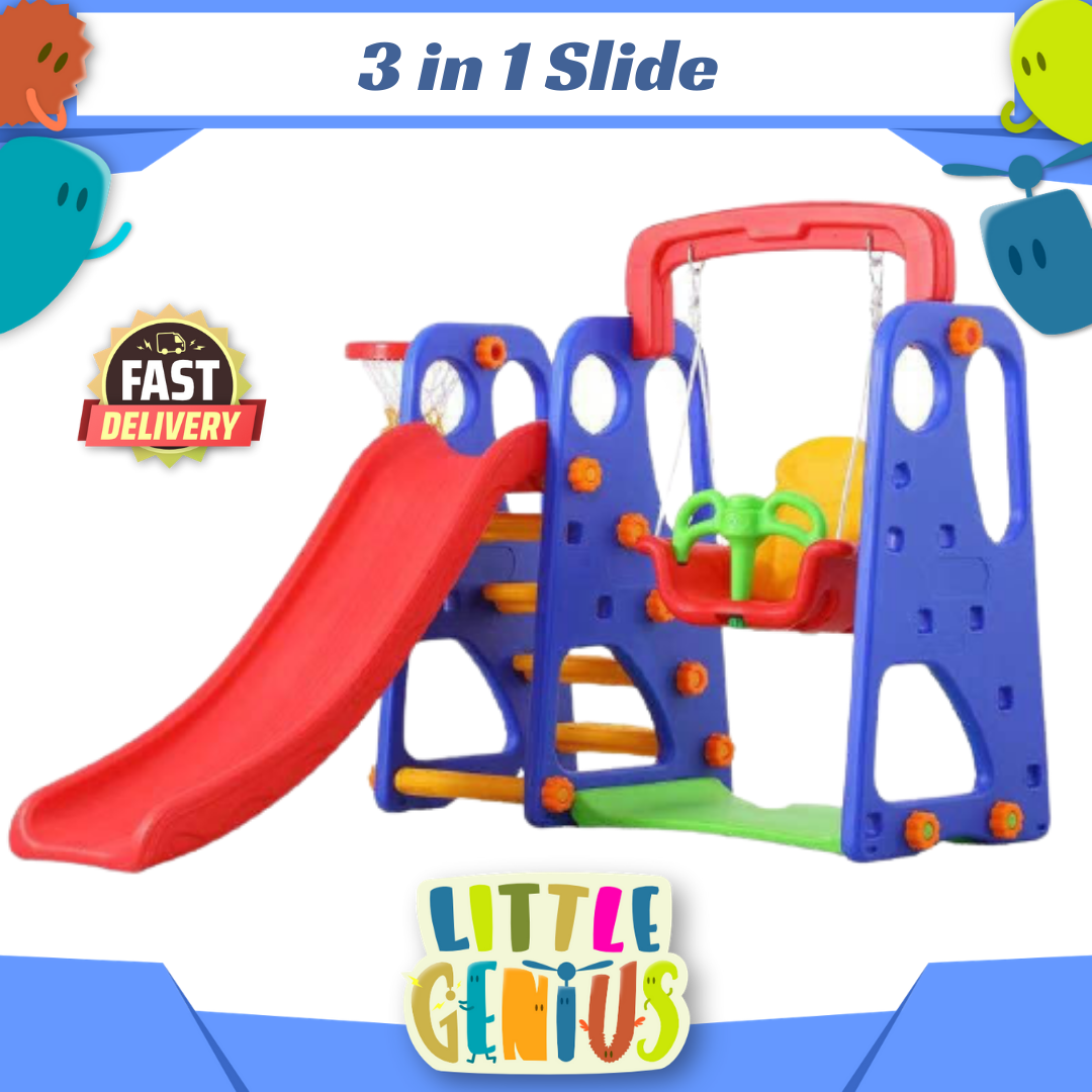 Little Genius l Slide for kids Slide kids Slide Playground set 3 in 1 ...