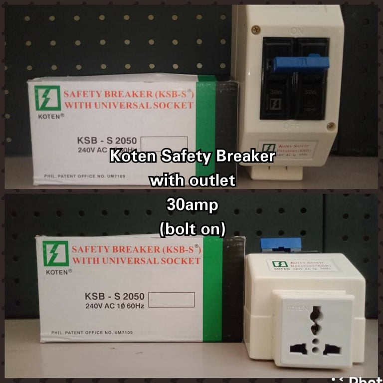 Koten Safety Breaker 30amp (bolt on) With Outlet | Lazada PH