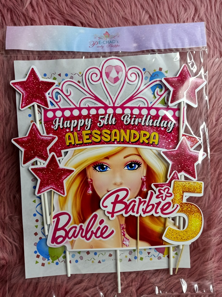 BARBIE CROWN THEME CAKE TOPPER | Lazada PH