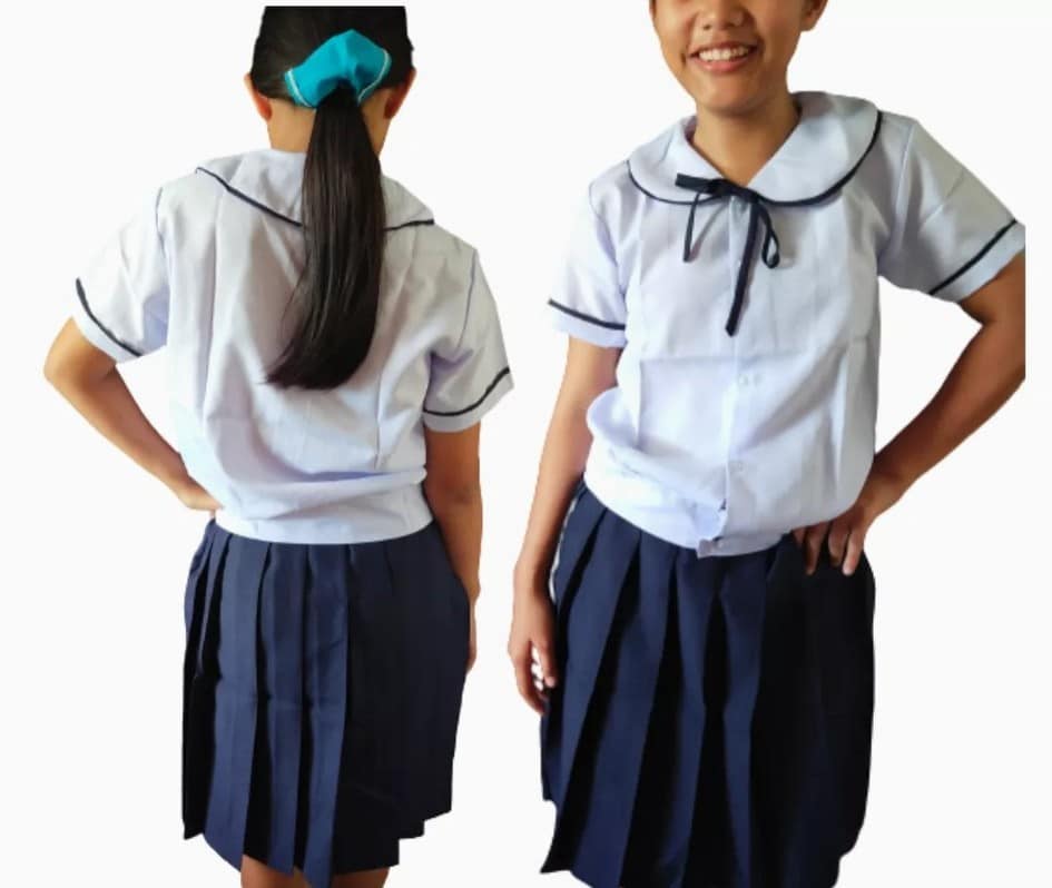 SCHOOL UNIFORM BLOUSE SET WITH PIPING | Lazada PH
