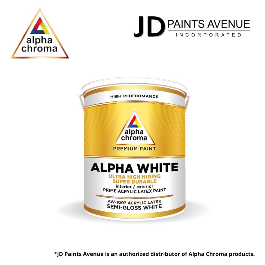 Alpha White Semi-Gloss Latex -GALLON | Lazada PH