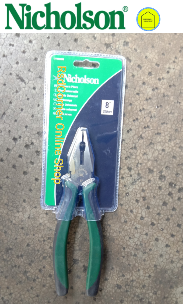 NICHOLSON LINEMAN’S COMBINATION Regular Plier (219022NB) 8 INCHES ...