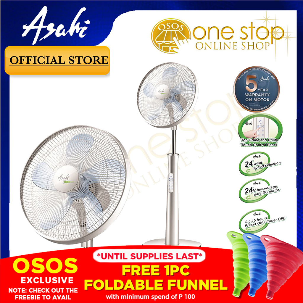 Asahi Original Inverter Stand Fan with 24 Speeds Control and LED ...