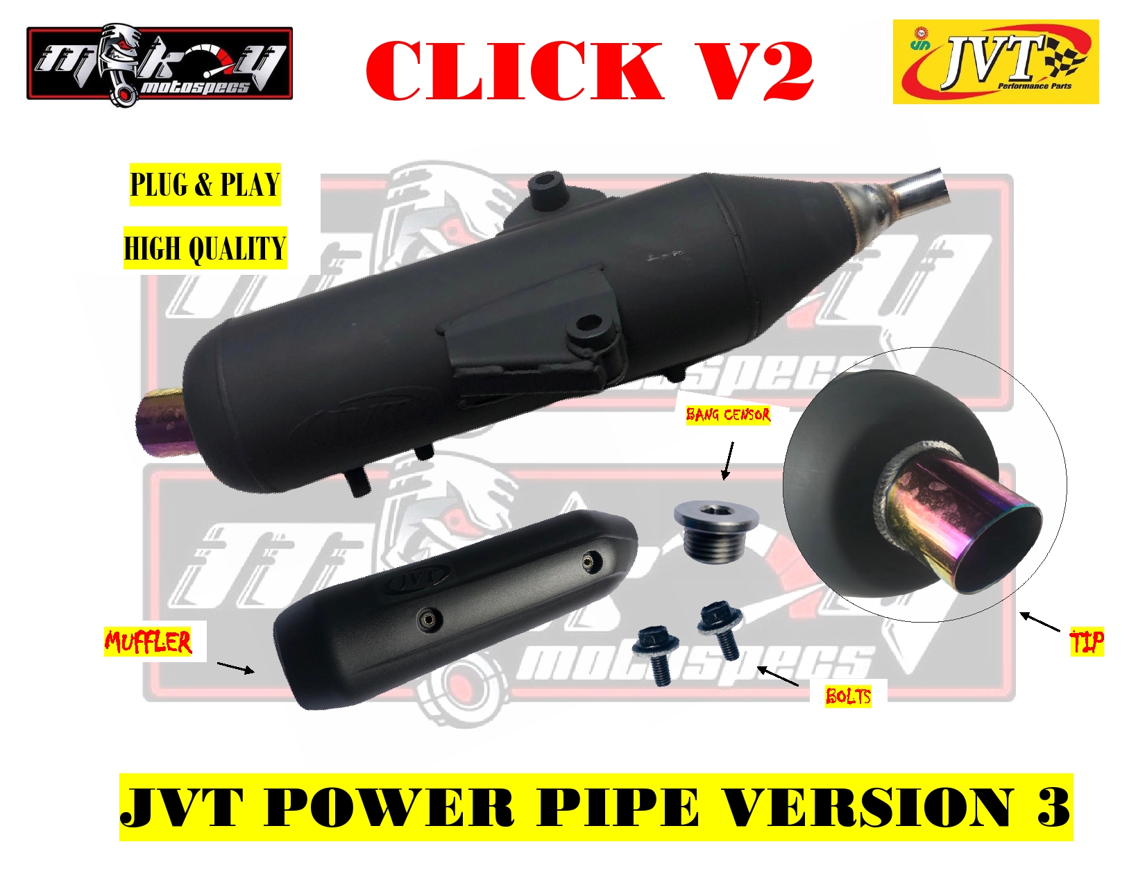 JVT POWER PIPE VERSION 3 FOR CLICK V2 PLUG AND PLAY HIGH QUALITY ...