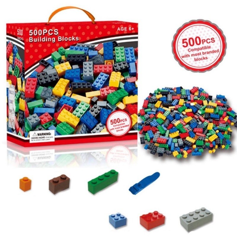 COD & READY STOCK 】500/1000pcs Lego compatible diy creative building ...