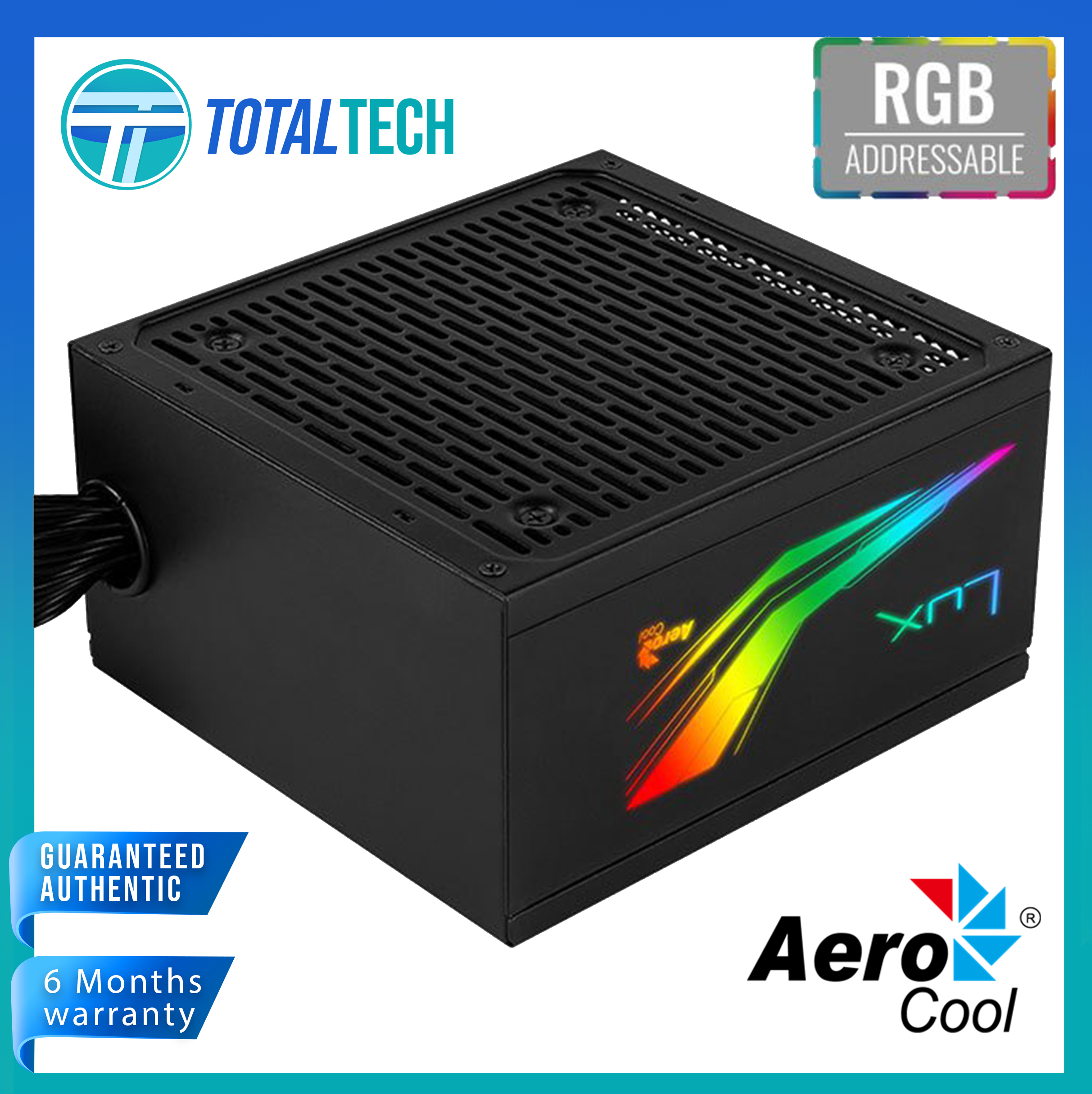 AEROCOOL LUX RGB PSU 650M 80 PLUS BRONZE SEMI MODULAR | Lazada PH