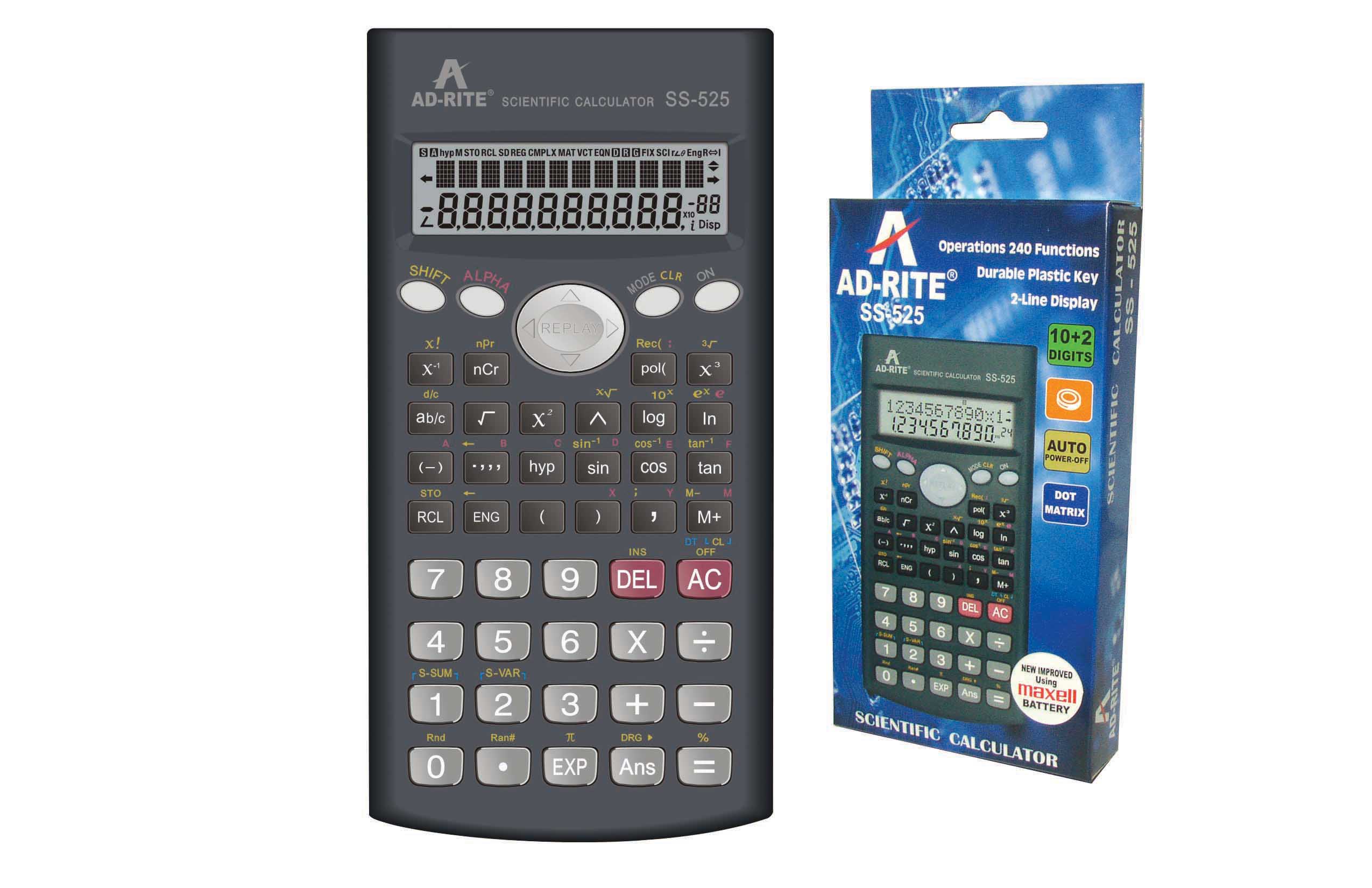 Ad-Rite Scientific Calculator Two-Way Power SS-511 | Lazada PH