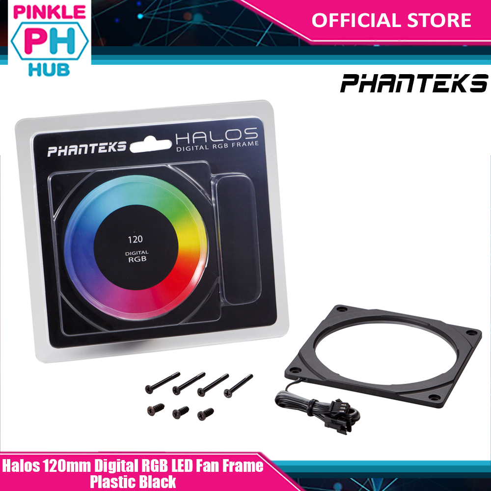 PinkleHub | Phanteks Halos Digital RGB LED Fan Frame, Plastic Black ...
