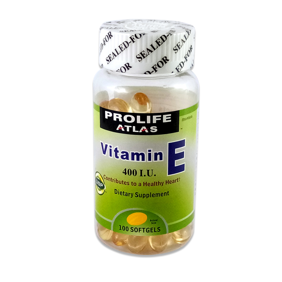ORIGINAL (PROLIFE) ATLAS VITAMIN E 400 IU 100 SOFTGELS (PROLIFE) Atlas ...