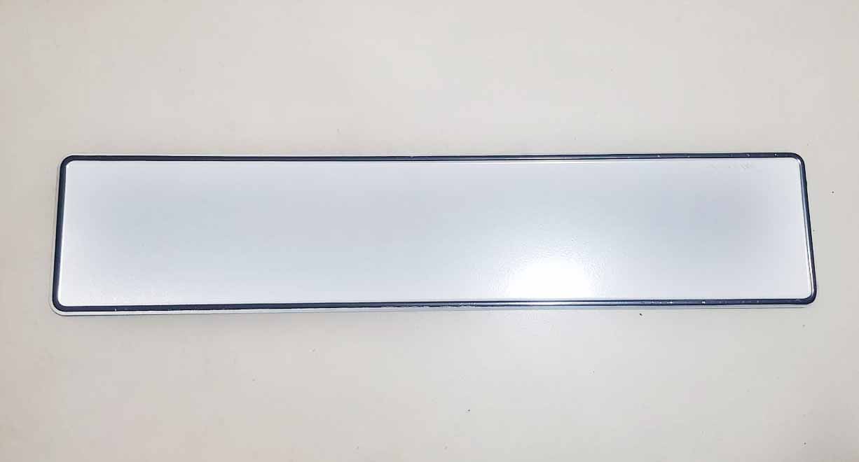 Euro Plate Plain White Car Plate Extension | Lazada PH