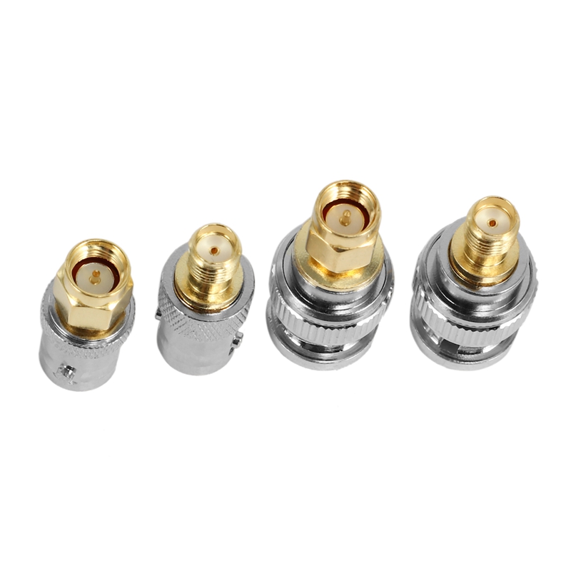 4Pcs BNC To SMA Type Male Female RF Connector Adapter Test Converter ...