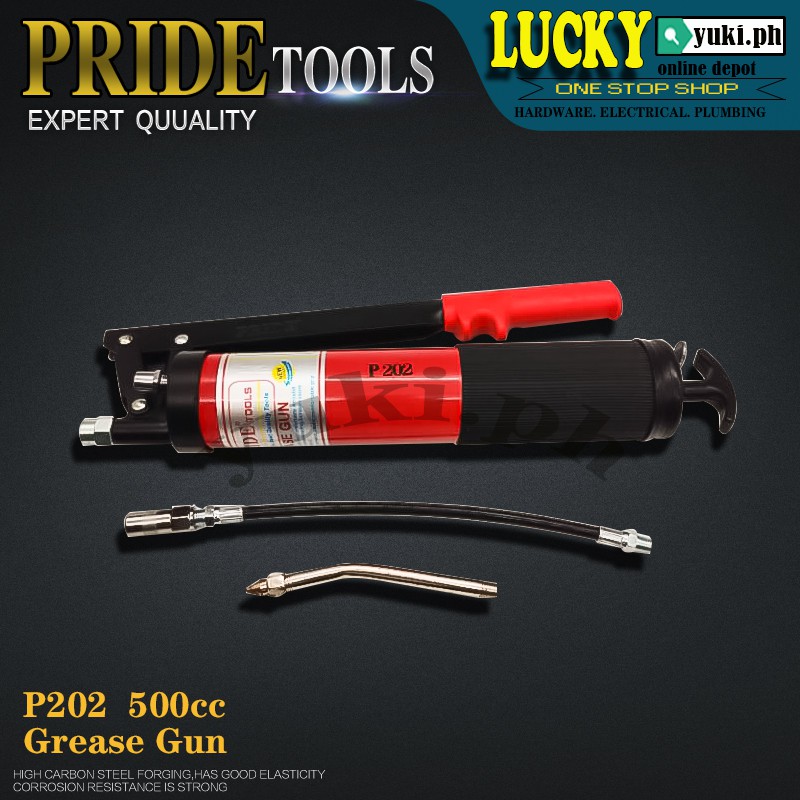 【READY STOCK】 PRIDE P202 HEAVY DUTY GREASE GUN 500CC | Lazada PH
