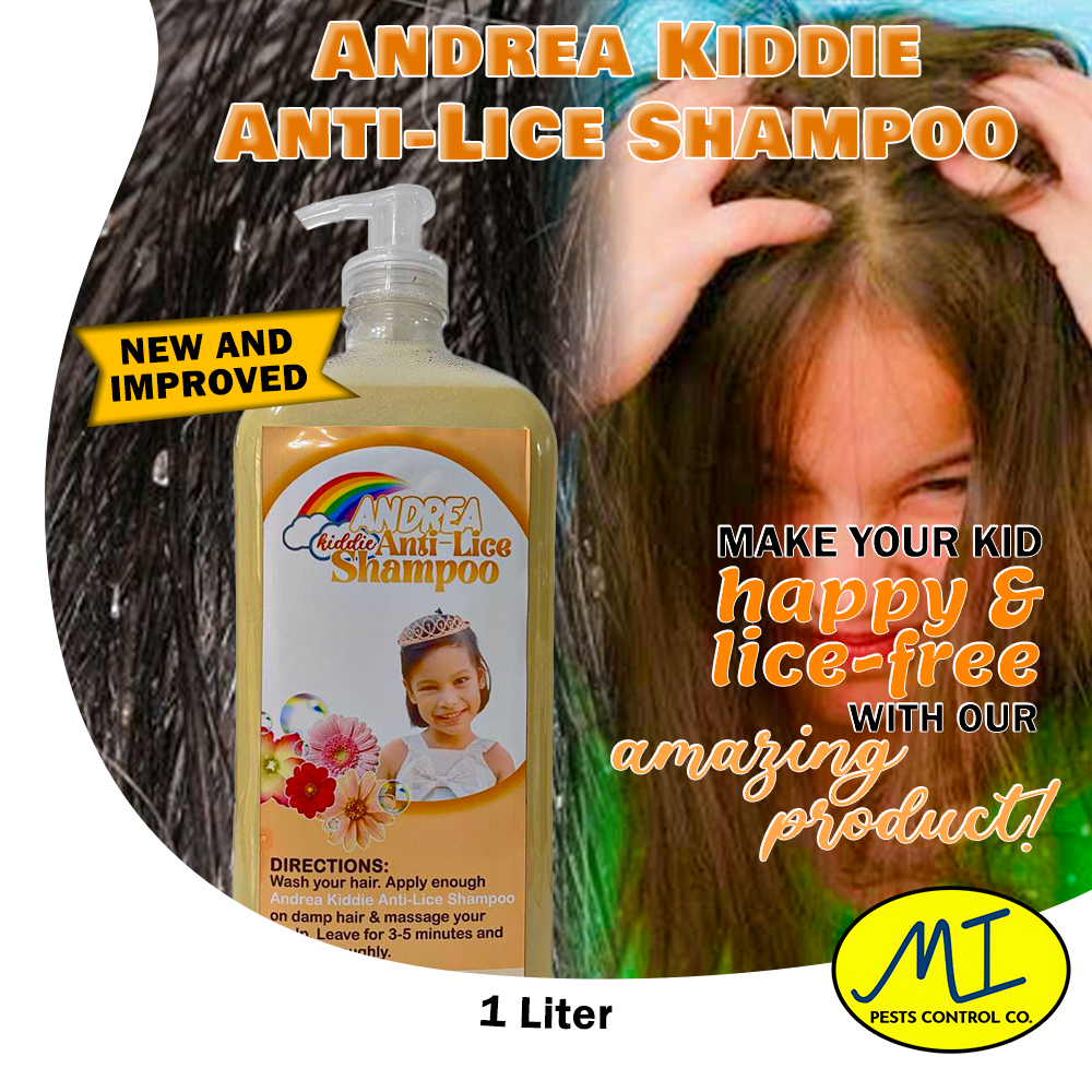 NEW SIZE 1 Liter Andrea Kiddie Anti-Lice Shampoo / pamatay kuto ng bata ...