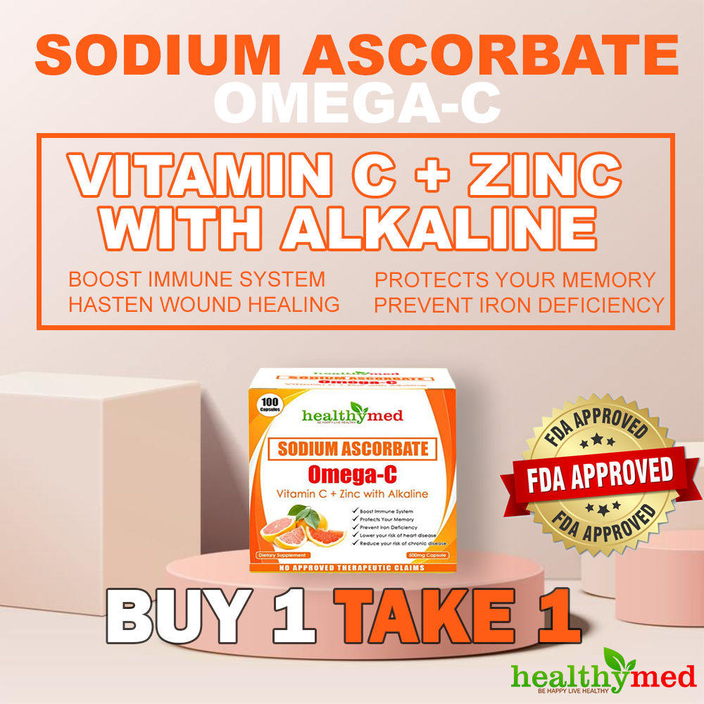 Buy 1 Take 1 Healthymed Sodium Ascorbate Omega C - Vitamin C + Zinc ...
