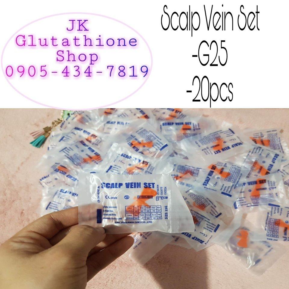 Scalp Vein Set G25 20pcs (butterfly) by JK Glutathione Shop | Lazada PH