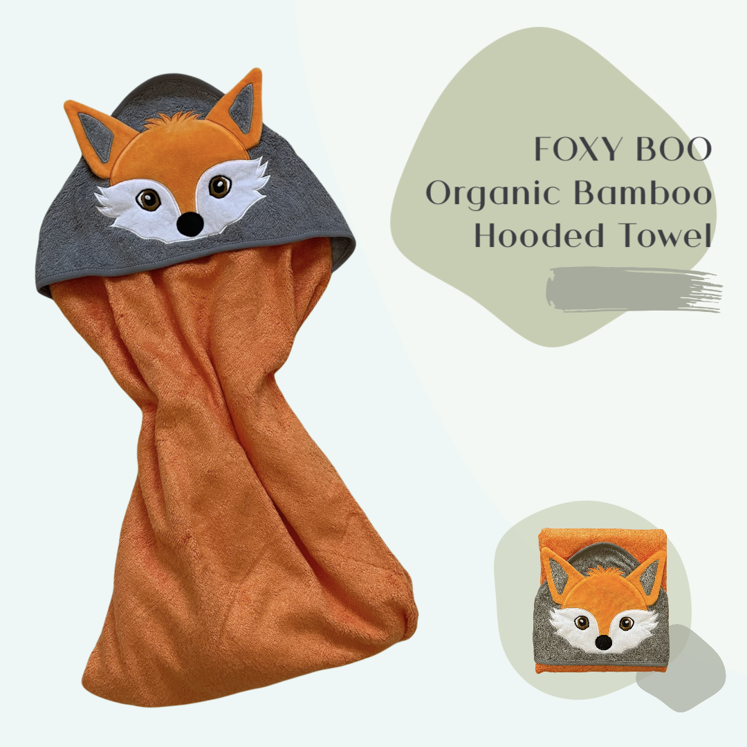 GINGER FOXY BOO Organic Bamboo Hooded Towel | Lazada PH