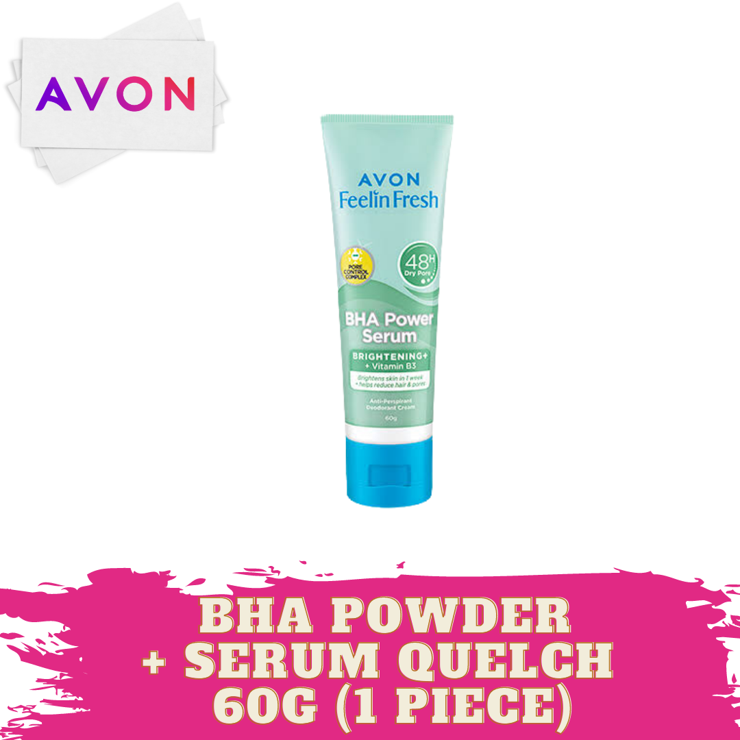 AVON BHA Powder Serum Anti Perspirant Deodorant Quelch 60g 1 Tube ...