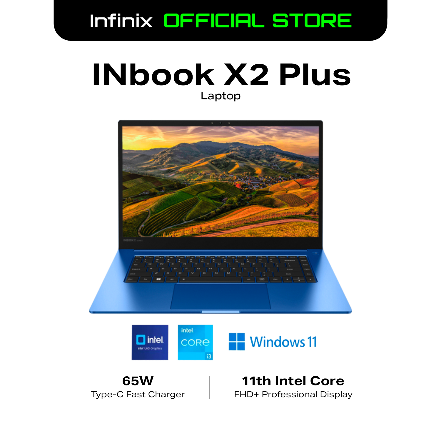 Infinix INbook X2 Plus, Core i3, 8GB + 256GB Laptop | Lazada PH
