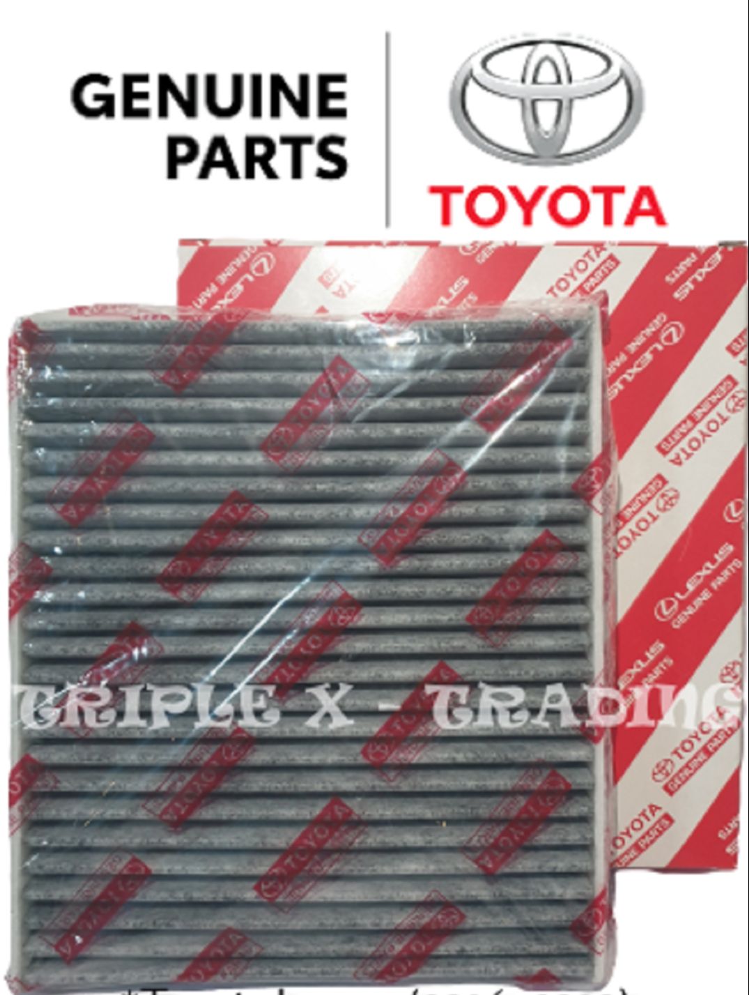 TOYOTA Charcoal AC Cabin Filter for Toyota Innova (2016 - 2022 ...