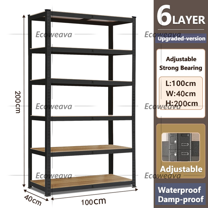 Ecoweave Boltless Steel Rack Shelves 3/4/5/6/7 layer Metal Storage ...