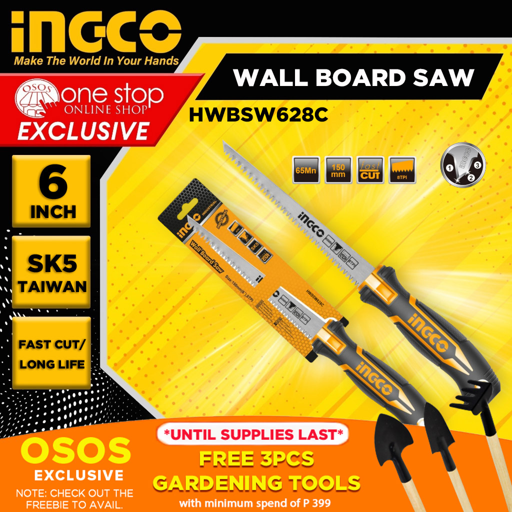 Ingco Original Wall Board Saw 6 inch HWBSW628C•OSOS• | Lazada PH