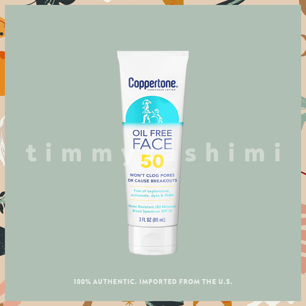 COPPERTONE Oil Free Face Sunscreen SPF50 88ml | Lazada PH
