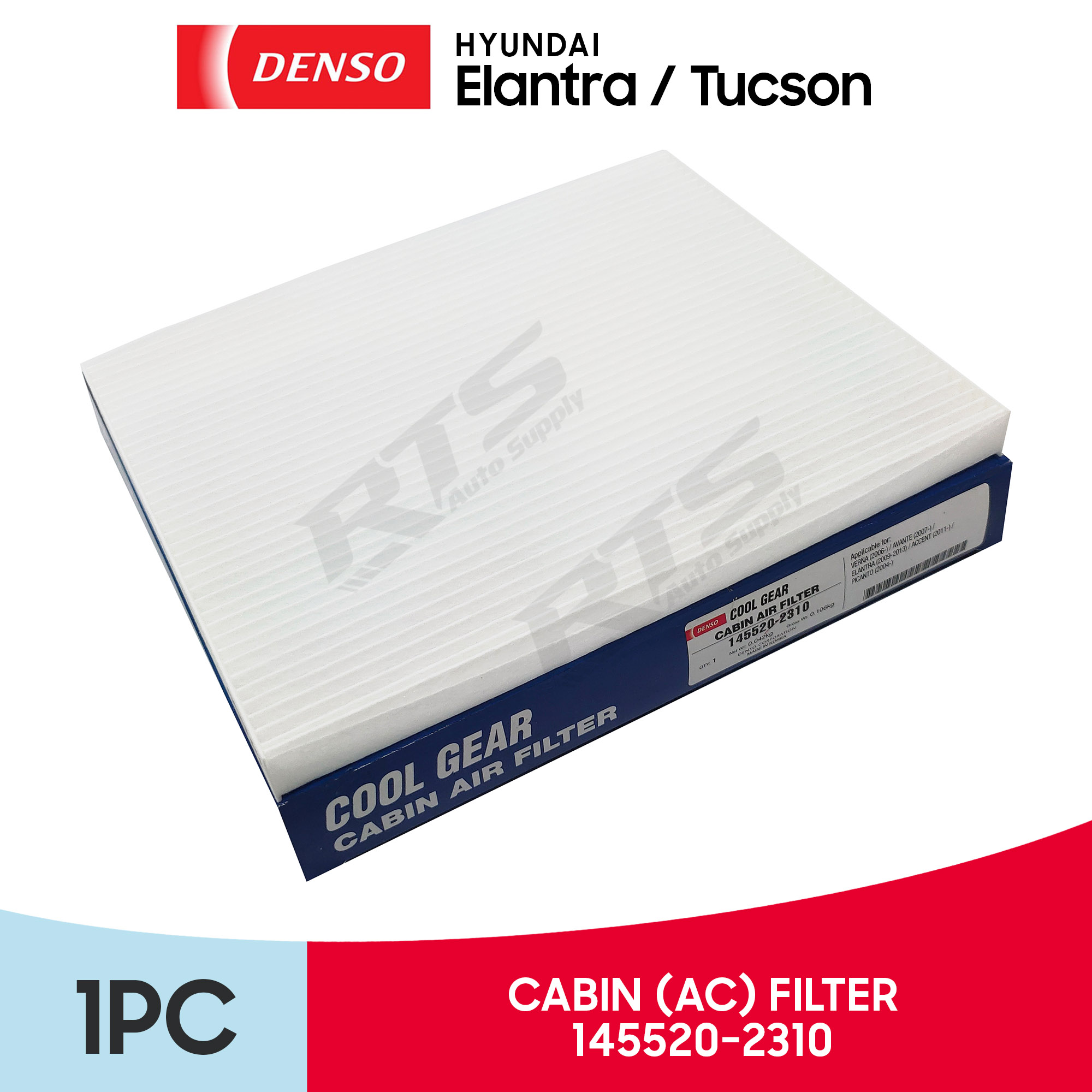 Denso Aircon AC / Cabin Air Filter for Hyundai Elantra / Tucson 145520 ...