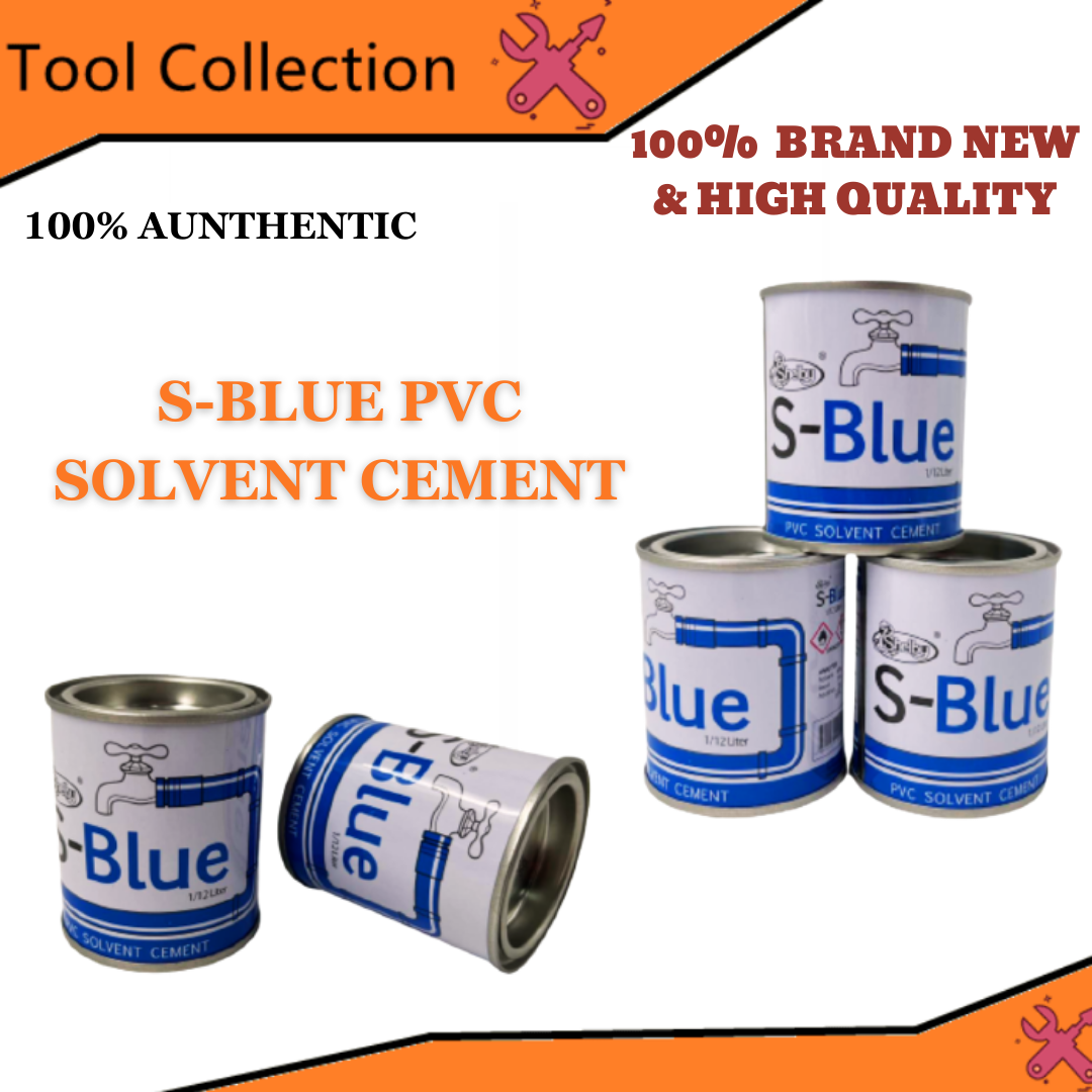 S-BLUE PVC PIPE CEMENT SOLVENT/SOLVENT CEMENT 1/12 LITER | Lazada PH