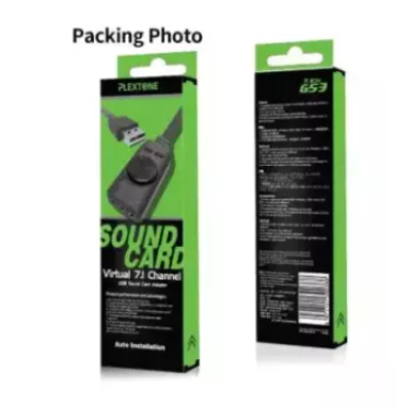 PLEXTONE GS3 Virtual 7.1 Sound Card USB External Computer Game Sound ...