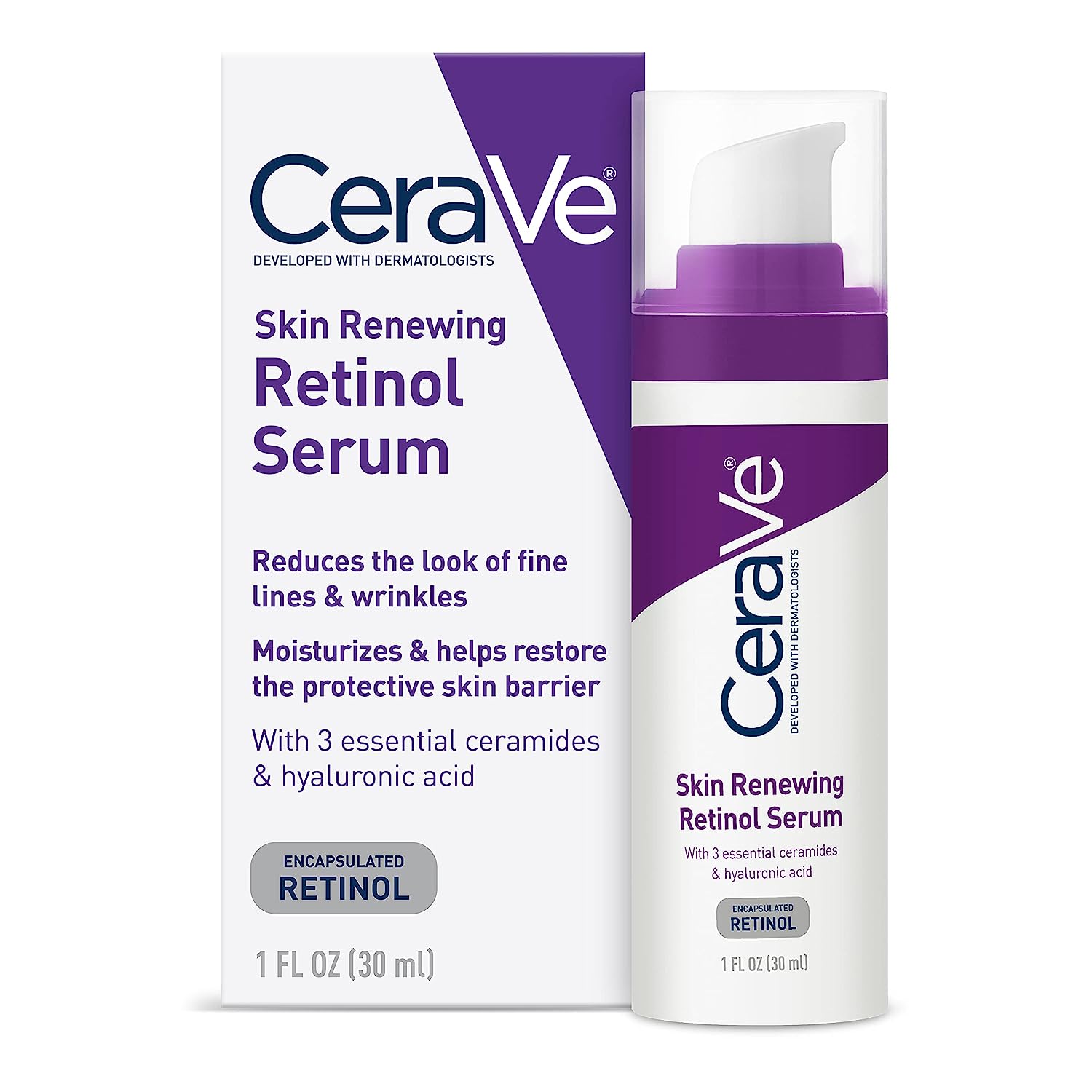 New CeraVe Resurfacing Retinol Serum Skin Renewing Retinol Serum