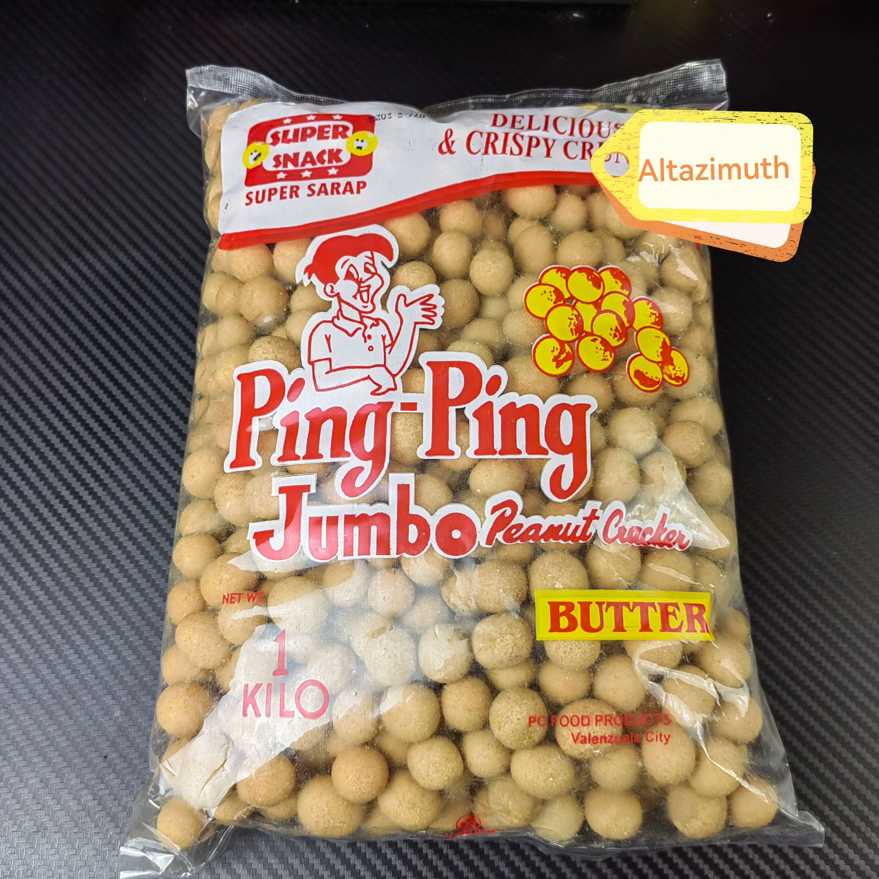 Peanut Craker Ping Ping Jumbo Buttered Flavored Peanut Cracker in 1Kg ...