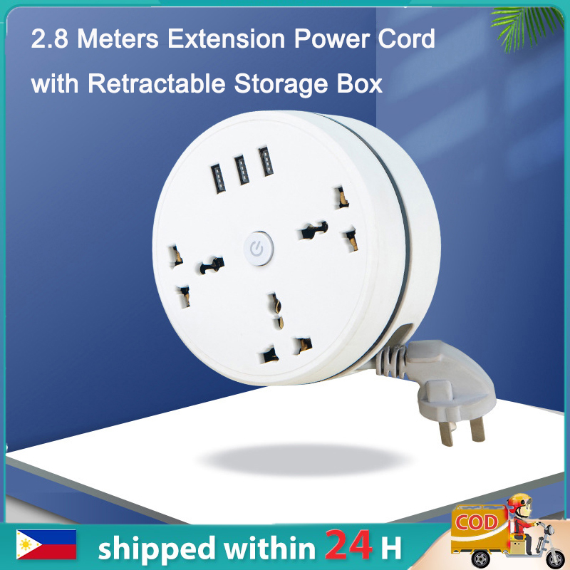 Power Universal Outlet 3 USB Port 3 Power Socket Charger With 2.8 ...