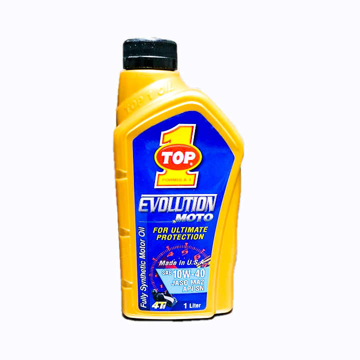 TOP1 4T Oil Fully Synthetic Evolution Moto SAE 10W-40 Jaso MA2 API SN ...