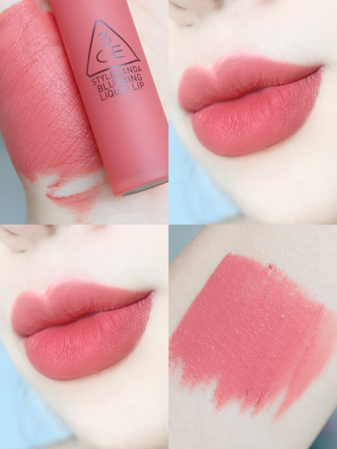 Korea 3CE autumn new mousse soft matte lip glaze nudescene BEARBERRY so ...