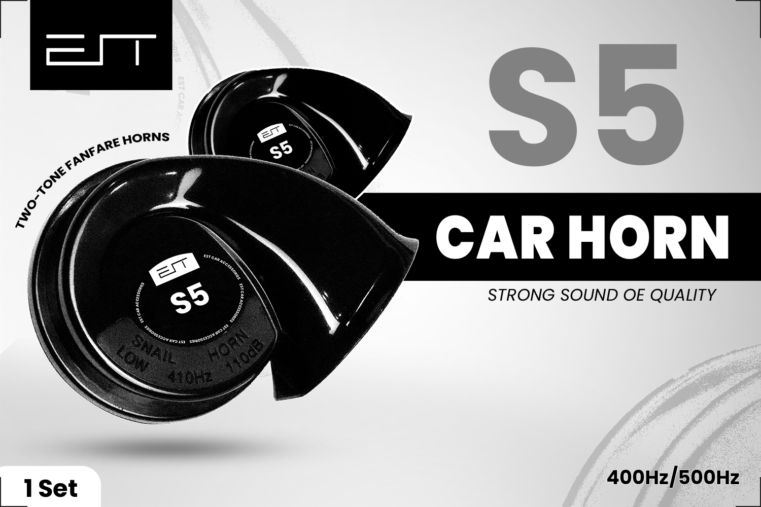 EST S5 Premium High Performance Car Horn Strong Quality Sound with ...
