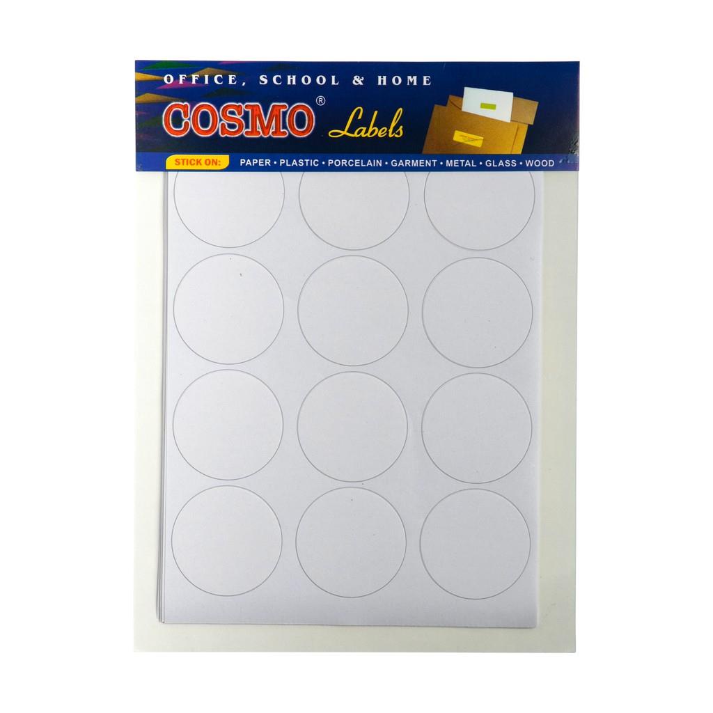 sticker ♈Cosmo Labels Round White (5Packs) | Lazada PH