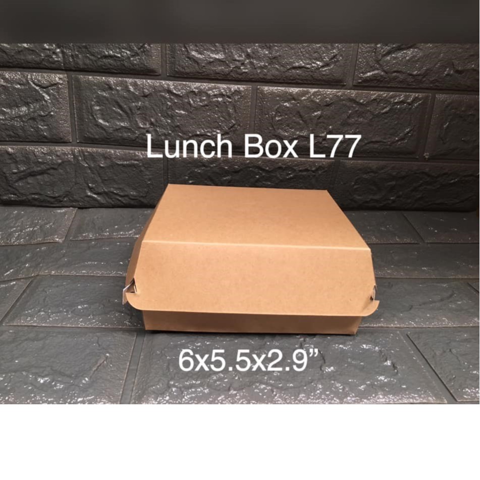 CLAM SHELL TYPE PAPER MEAL BOX L77 (25 PCS PER PACK)Wd5 | Lazada PH