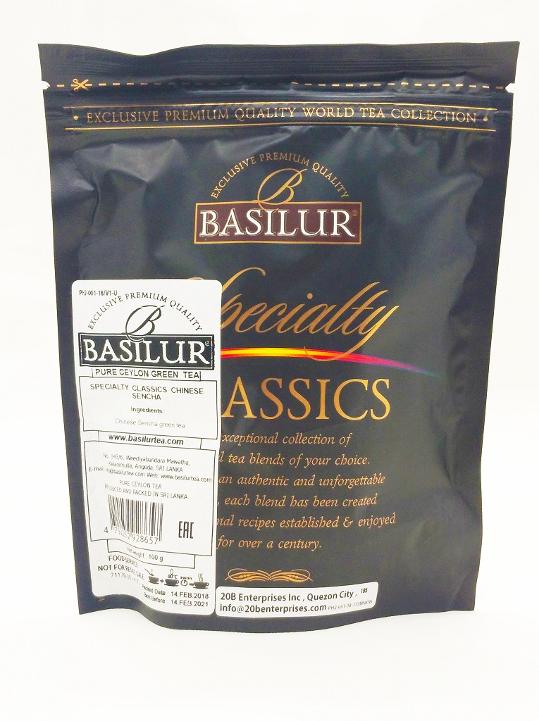 BASILUR TEA "Loose Tea" -Horeca- Chinese Sencha (100g) - 71179 | Lazada PH