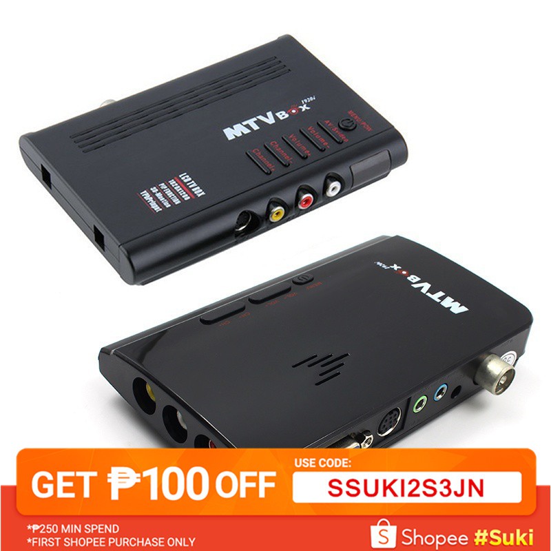 Mini LCD TV Box Digital Computer VGA AV Programs Tuner Receiver Monitor ...