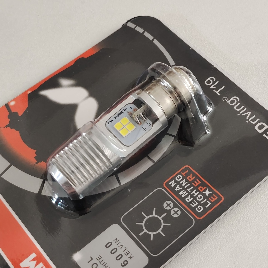 MIO I 125 OSRAM T19 MOTORCYCLE HS1 H4 LED HEADLIGHT BULB HI / LO BEAM ...