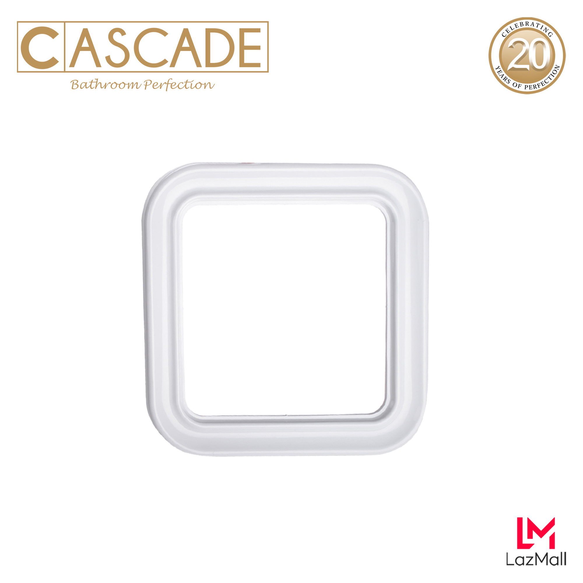 Cascade Large Square Multi-Purpose Mirror L 37.5 cm x W 37.5 cm Made of ...