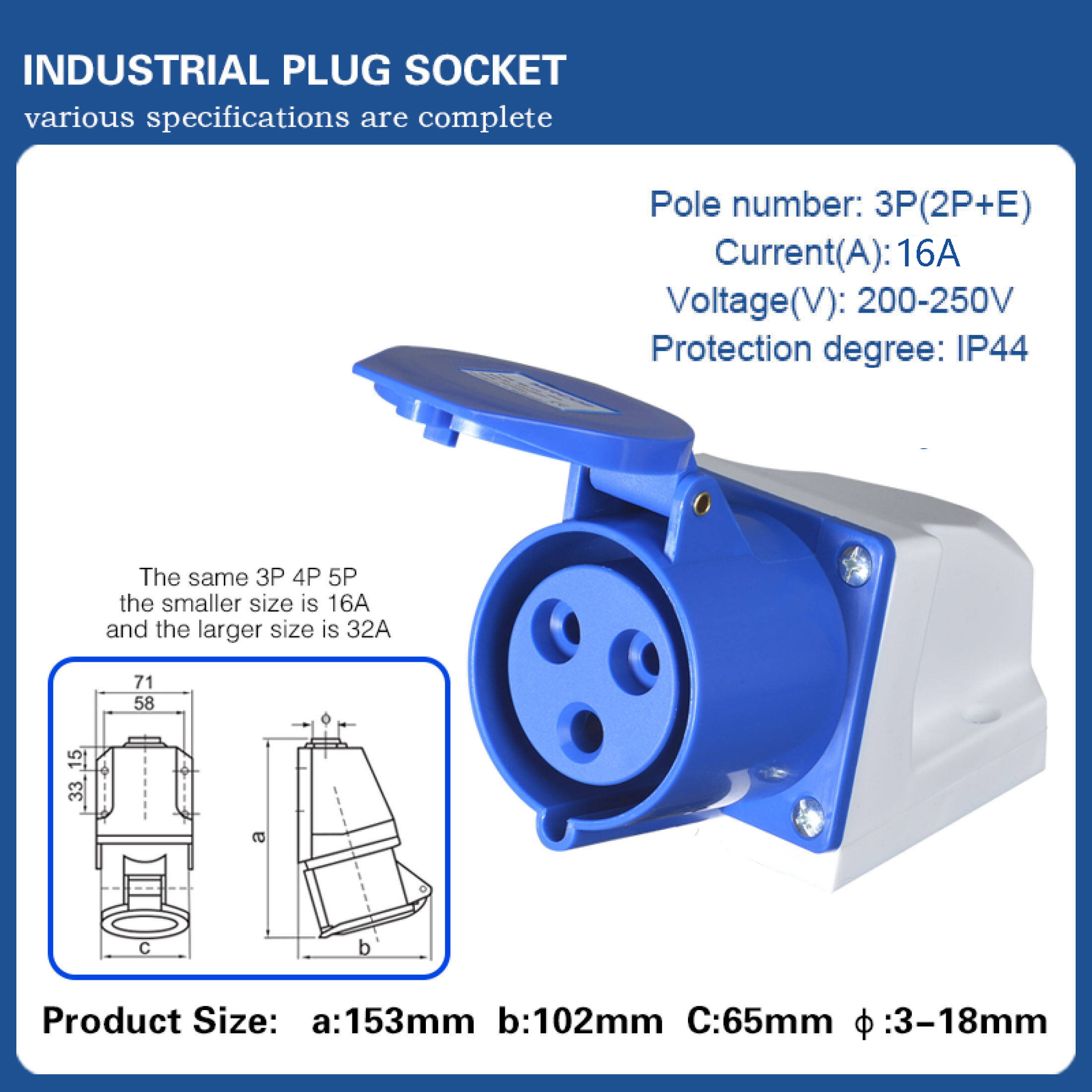 Explosion-Proof Industrial Plug and Socket Connector Waterproof ...